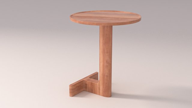 Wood Table 3D Model in Table 3DExport