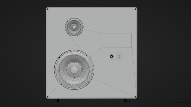 Audio System 3D Model in Audio 3DExport