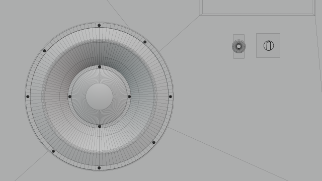 Audio System 3D Model in Audio 3DExport