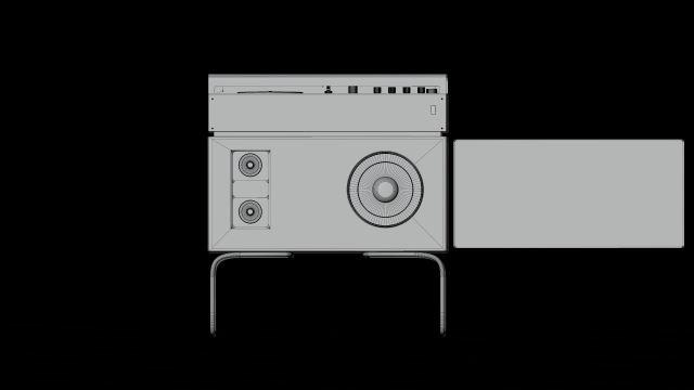 Audio System 3D Model in Audio 3DExport