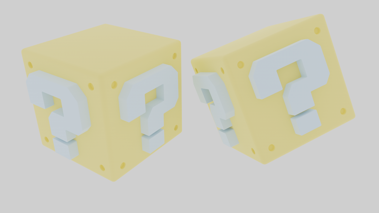 Mario question box 3D Model in Other 3DExport