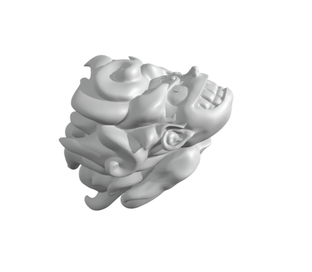 Head Luffy gear 5 One Piece keychain 3D Print Model in Figurines 3DExport