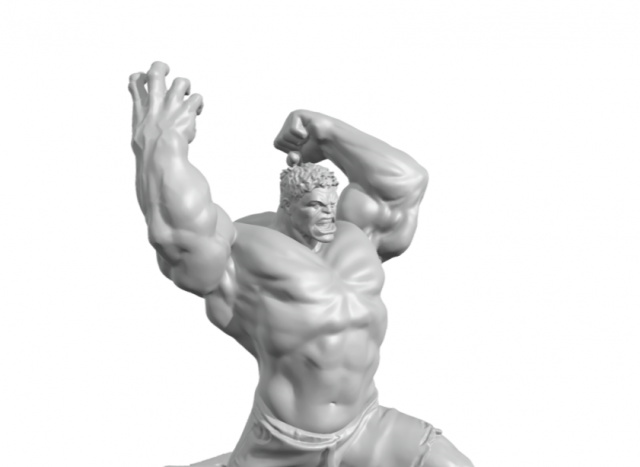 Hulk smash action figure with base 3D Print Model in Monsters ...