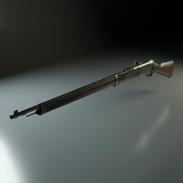 Lebel 1886 3D Model in Combat 3DExport