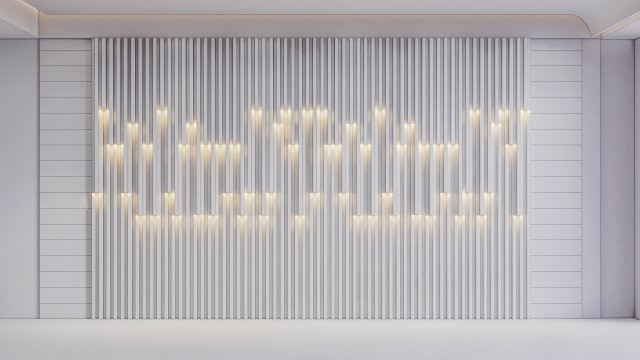 Wall decorative panel light Dynamic model Pre-Inst lighting 3D Model in ...