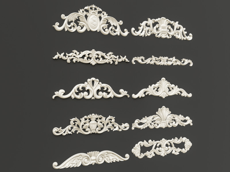 Classic carvings moldings 87 3D Model in Decoration 3DExport