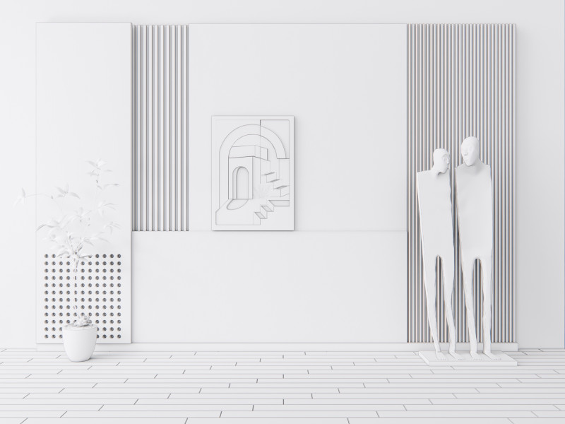 Wall Panel 3D wall panel 3d panel Backdrop 3 3D Model in Hall 3DExport