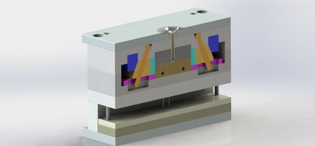 Plastic injection mold-pipe coupling piece 3D Model in Tools 3DExport