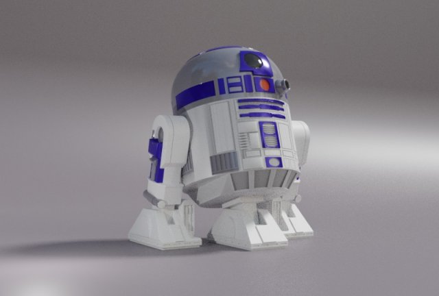 R2D2 Chibi Fan Art 3D Print Model in Figurines 3DExport