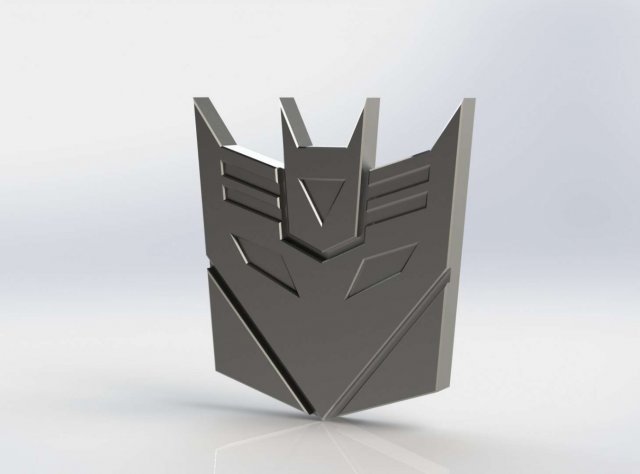 Transformers Logo Autobot and Decepticon Free 3D Print Model in Toys ...
