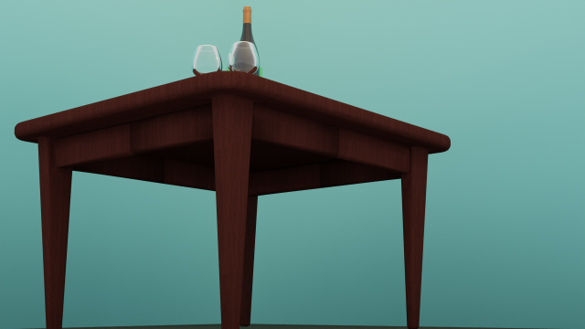 Kitchen table 3D Model in Table 3DExport