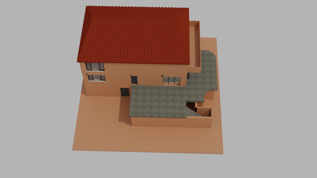 Large family house exterior and interior design 3D Model in Buildings ...