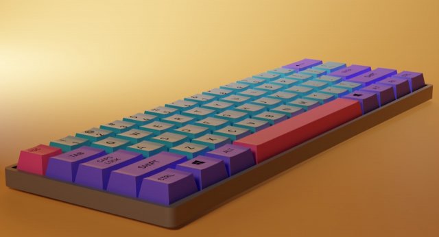 Keyboard and mouse 3D Model in Computer 3DExport