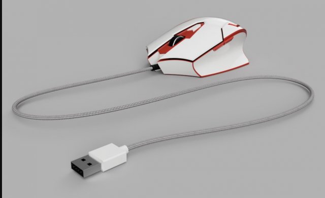 Keyboard and mouse 3D Model in Computer 3DExport