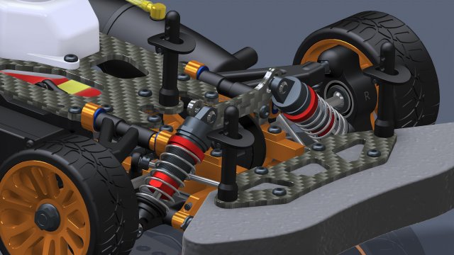 Radio remote control car model scale 1-10 3D Model in Concept 3DExport