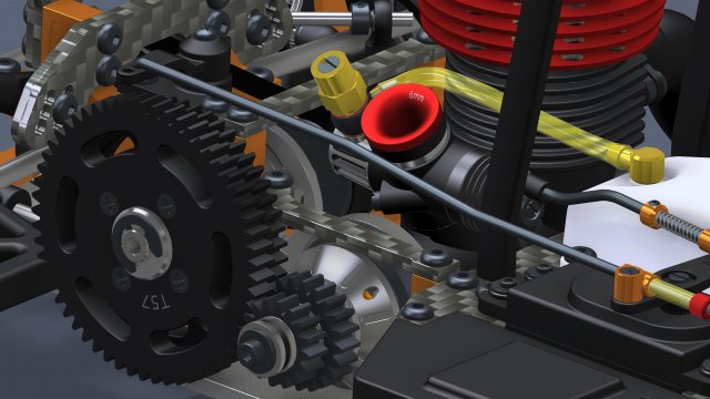 Radio remote control car model scale 1-10 3D Model in Concept 3DExport