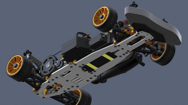 Radio remote control car model scale 1-10 3D Model in Concept 3DExport