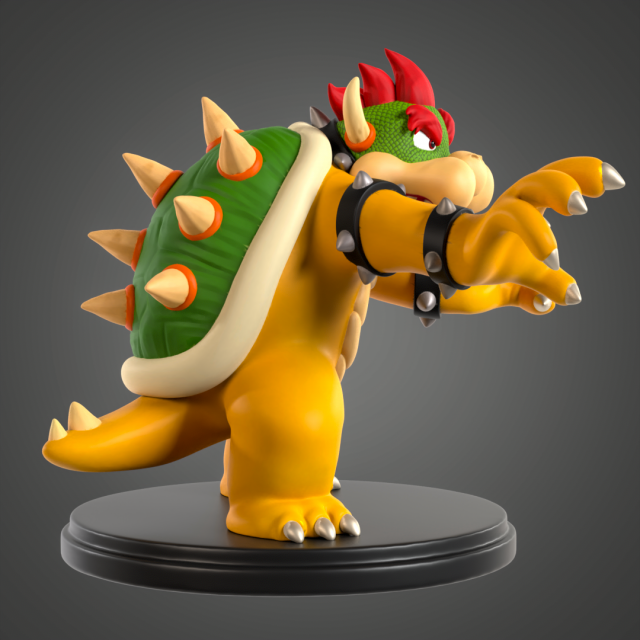 Bowser 3D Print Model in Monsters & Creatures 3DExport