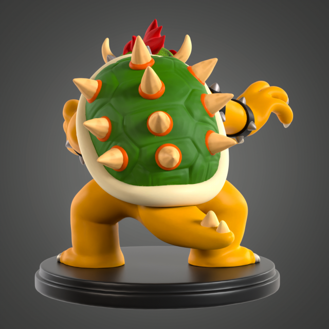 Bowser 3D Print Model in Monsters & Creatures 3DExport