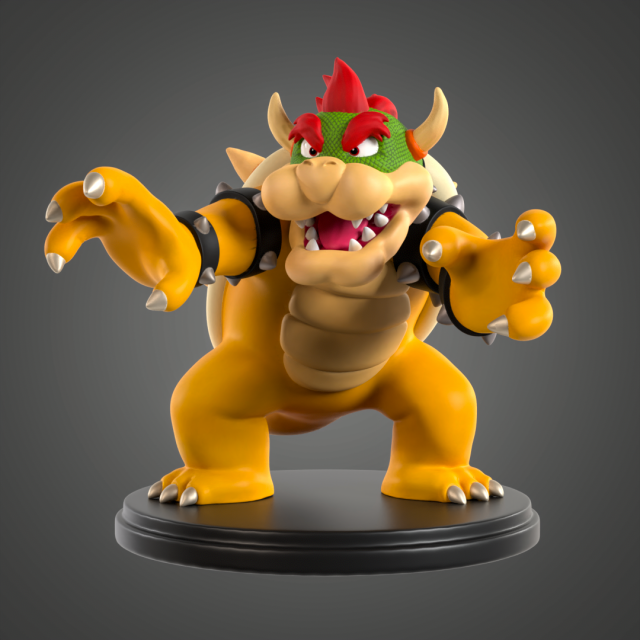 Bowser 3D Print Model in Monsters & Creatures 3DExport