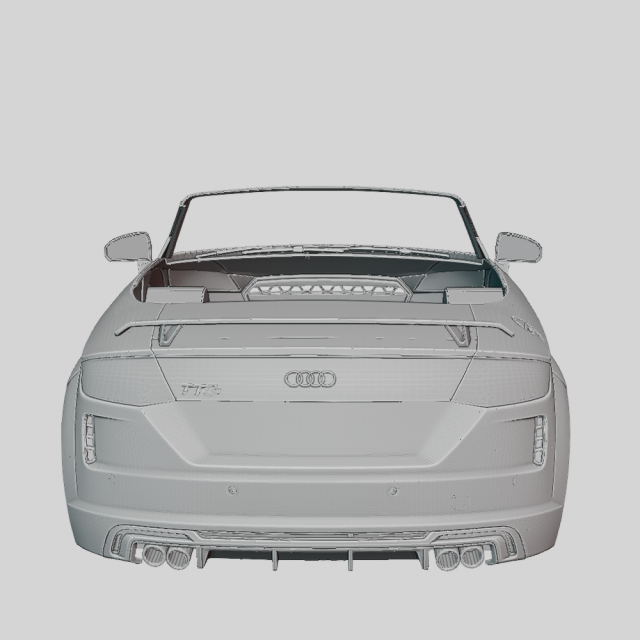 Audi TTS Roadster 2020 Printable Body 3D Print Model in Vehicle 3DExport