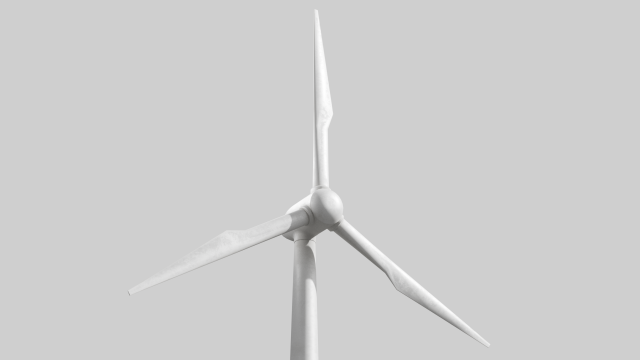 Wind Turbine Low poly Low-poly 3D Model in Environment 3DExport