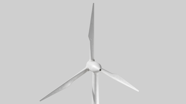 Wind Turbine Low poly Low-poly 3D Model in Environment 3DExport