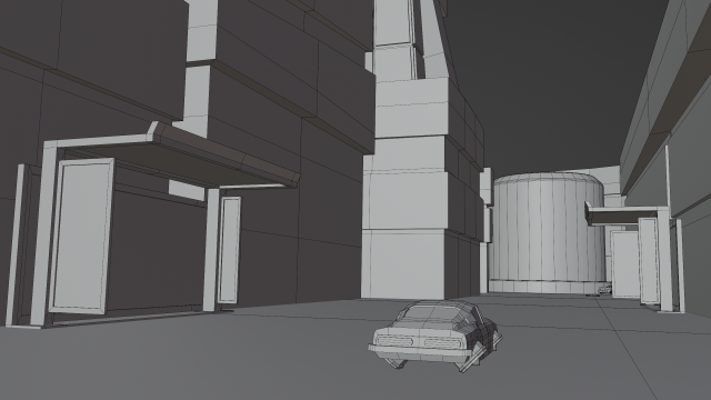 Metropolis Megalopolis Cosmopolis Town Sci fi Future Low-poly 3D Model ...