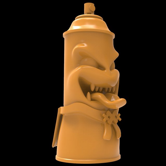 Monster Can 12 3D Print Model in Monsters & Creatures 3DExport