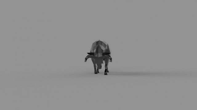 3D LOW POLY BULL PRINTABLE MODEL 3D Model in Bull 3DExport