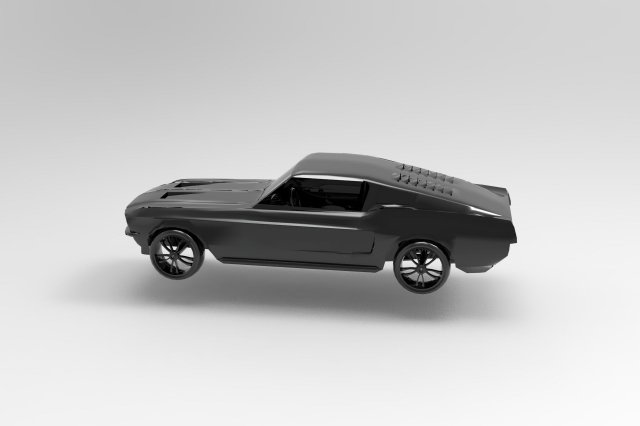 Mustang car READY TO PRINT MODEL 3D Print Model in Automotive 3DExport