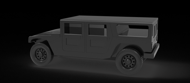 Car Hummer H1 READY TO PRINT MODEL 3D Print Model in Automotive 3DExport