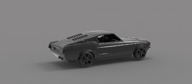Mustang printable car READY TO PRINT MODEL 3D Print Model in Automotive ...