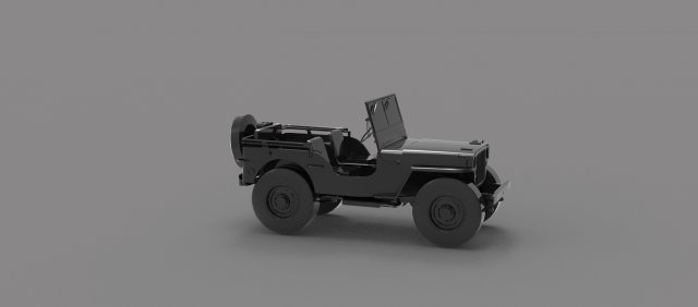 Willys MB Jeep Forza Horizon Car READY TO PRINT MODEL 3D Print Model in ...