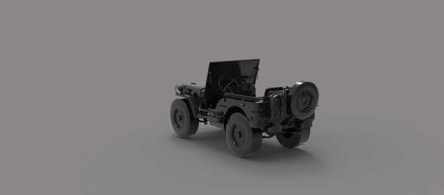 Willys MB Jeep Forza Horizon Car READY TO PRINT MODEL 3D Print Model in ...