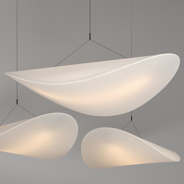 Hanging lamp Tense 120 3D Model in Ceiling Lights 3DExport