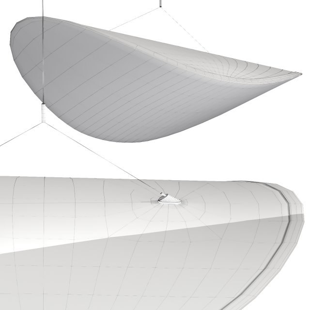 Hanging lamp Tense 120 3D Model in Ceiling Lights 3DExport