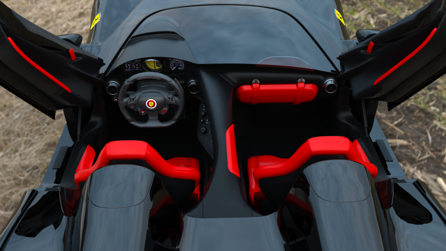 Ferrari Monza SP2 2019 3D Model in Cart 3DExport