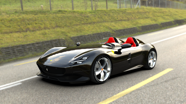 Ferrari Monza SP2 2019 3D Model in Cart 3DExport