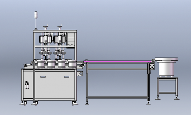 Multiple Spindle Screw Machine 3D Model in Machines 3DExport