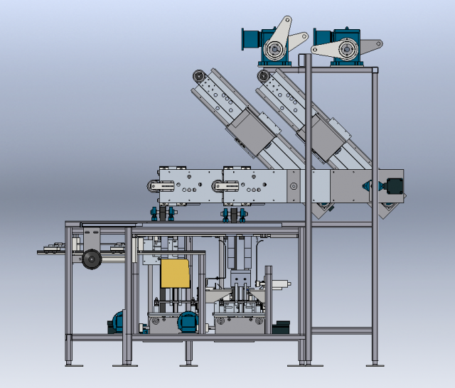 FOLDING and PACKING MACHINE 3D Model in Machines 3DExport