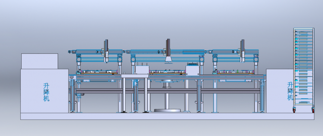 Three-Axis Robotic Arm Assembly Line with Automatic Gluing Workstation ...