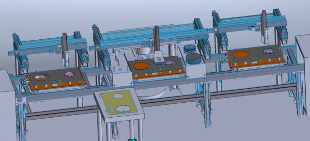 Three-Axis Robotic Arm Assembly Line with Automatic Gluing Workstation ...