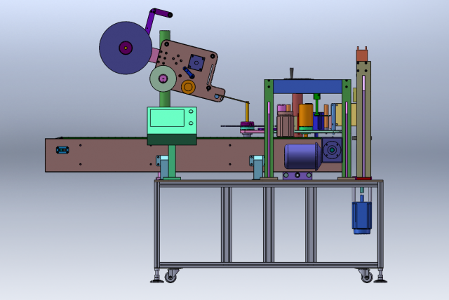 Labeling Machine 3D Model in Machines 3DExport