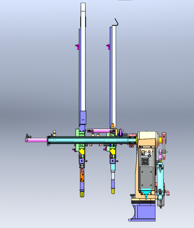 4-Axis Robotic Arm 650 Dual-Position Automatic Loading and Unloading ...