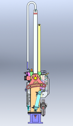 4-Axis Robotic Arm 650 Dual-Position Automatic Loading and Unloading Machine 3D Model in ...