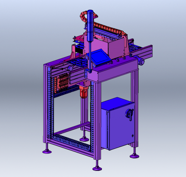 PCB PLACING MACHINE ASSEMBLY 3D Model in Machines 3DExport