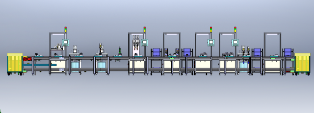 Generator Assembly Line 3D Model in Machines 3DExport