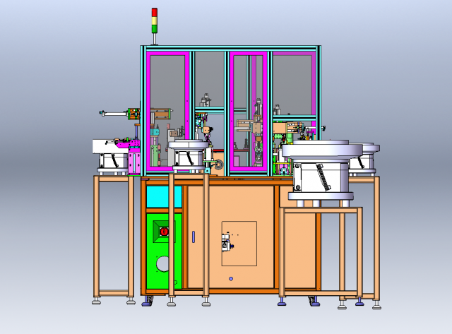 Custom Assembly Equipment with Robotic Arm Vibratory Disk Turntable 3D ...