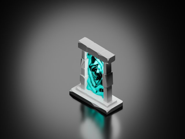 Dimension portal set 3D Model in Other 3DExport